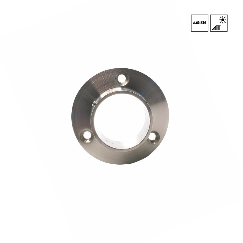 Fixation murale inox pour tube | METALIDEAL