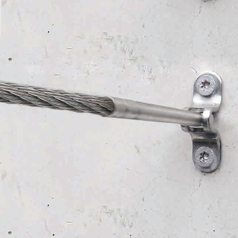 Support inox mural pour câble | METALIDEAL